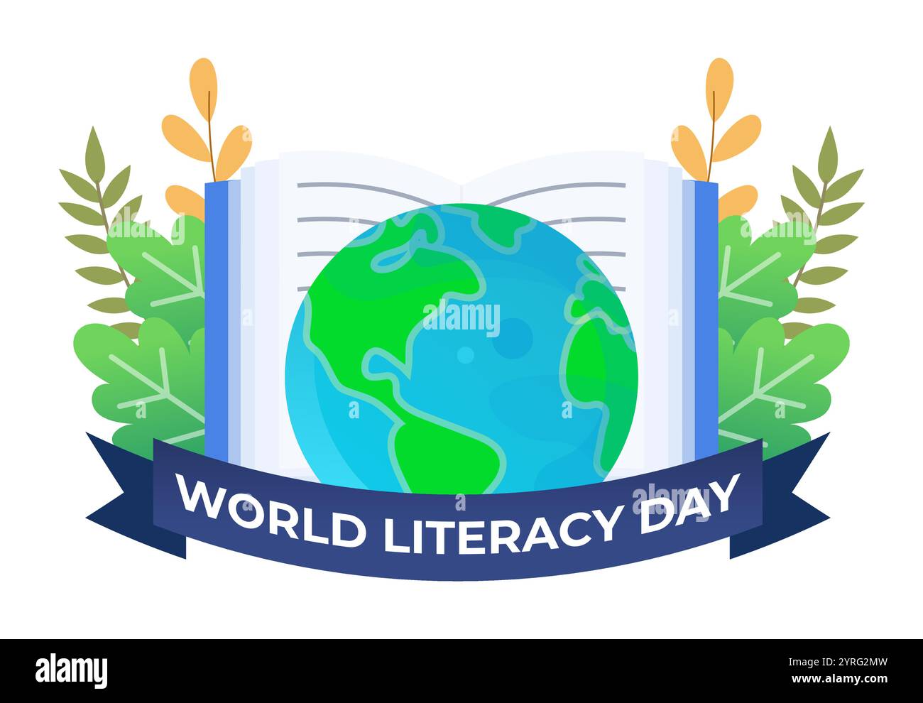 Book world day reading Stock Vector Images - Alamy