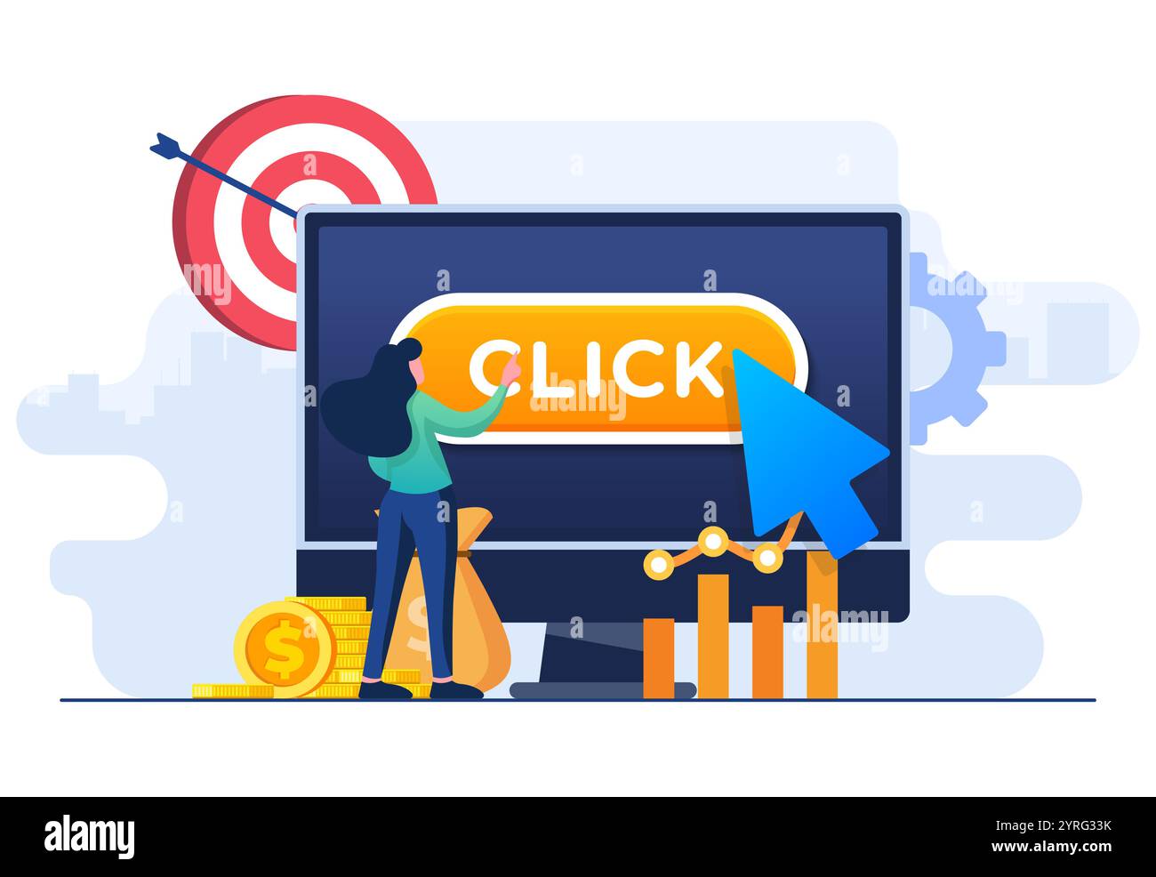 Earning per sale Stock Vector Images - Alamy