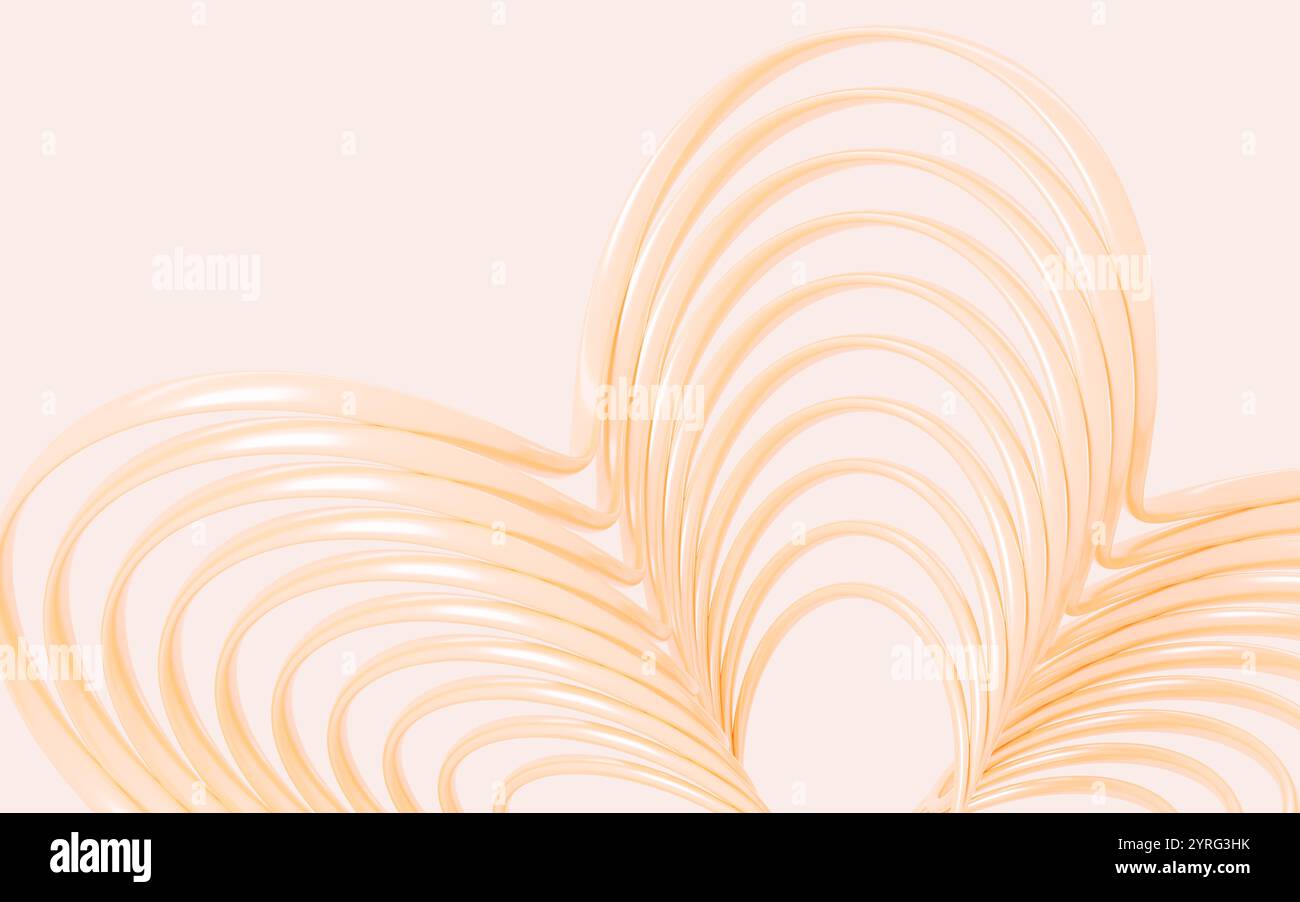 Abstract metal curve background, 3d rendering. 3d illustration Stock Photo - Alamy