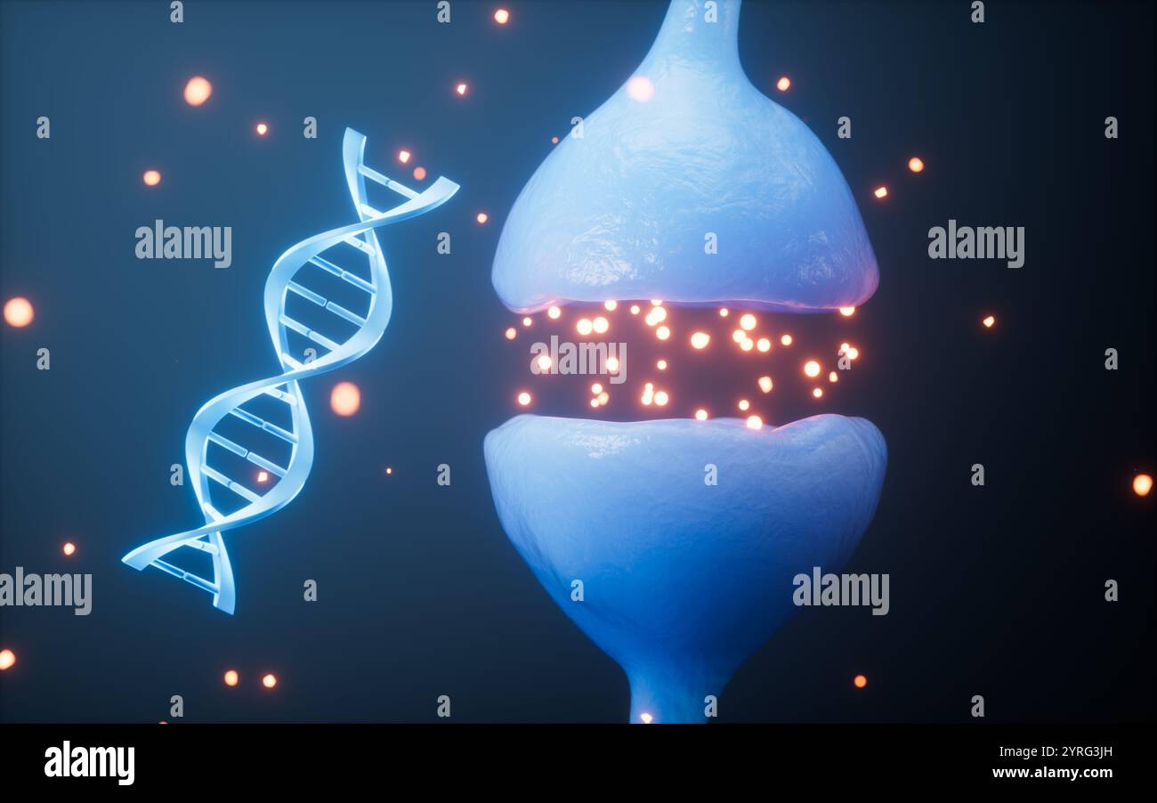 Electrical synapses and DNA, human genes and nervous system concepts ...