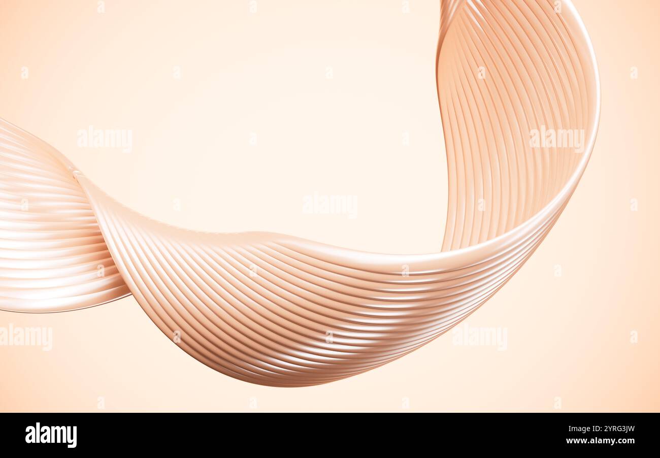 Abstract metal curve background, 3d rendering. 3d illustration Stock Photo - Alamy