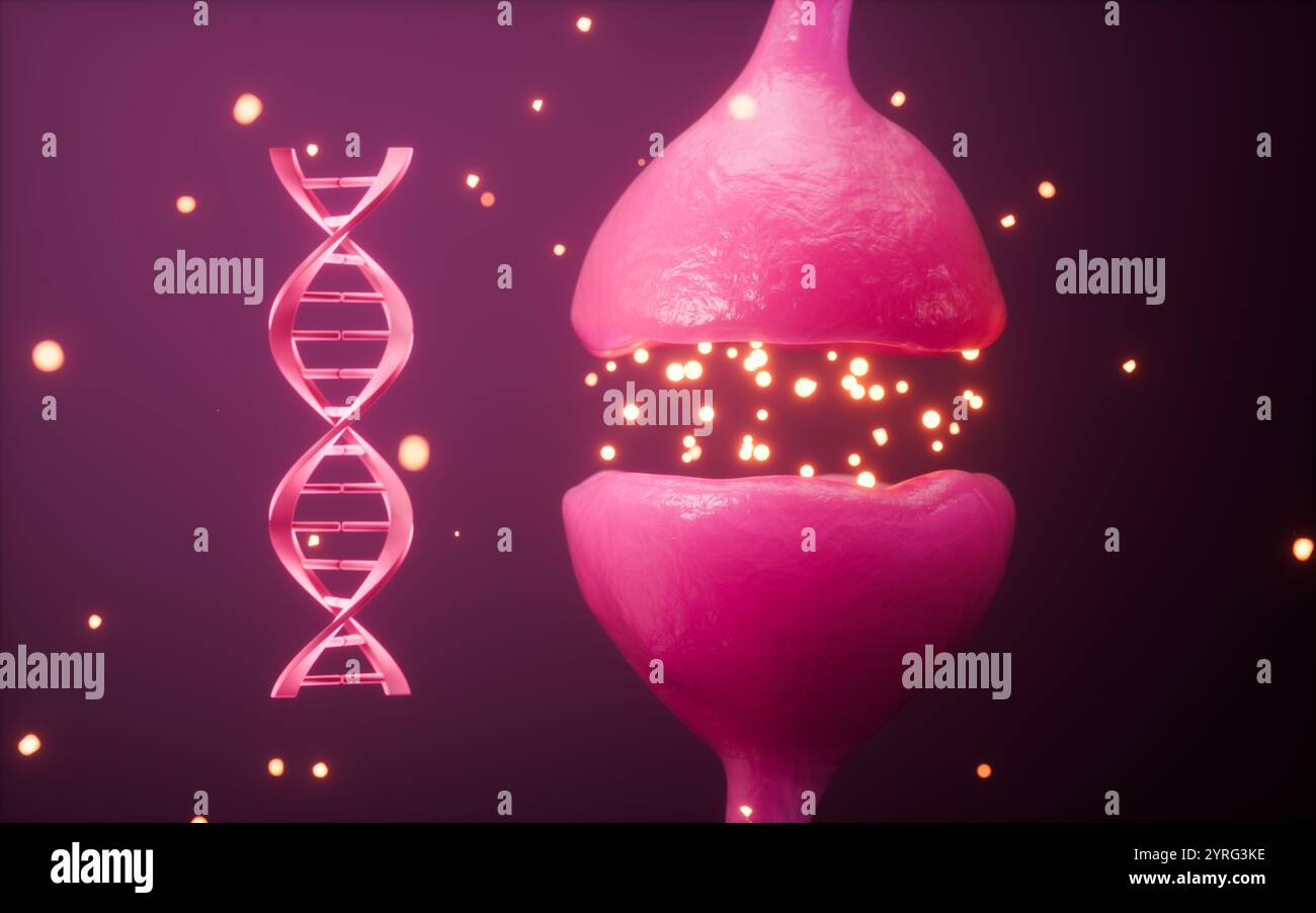 Electrical synapses and DNA, human genes and nervous system concepts ...