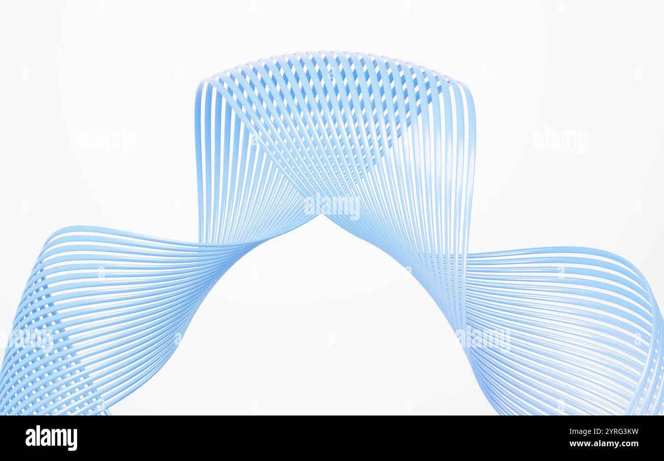 Abstract metal curve background, 3d rendering. 3d illustration Stock Photo - Alamy