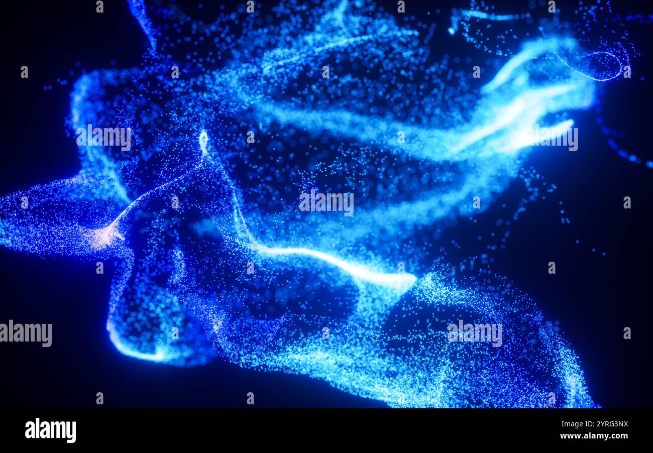 3d rendering particles dots hi-res stock photography and images - Alamy