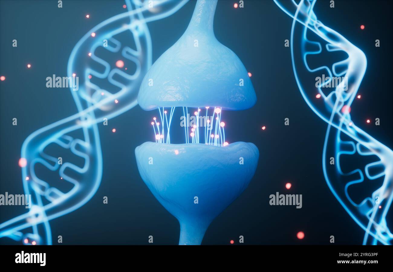 Electrical synapses and DNA, human genes and nervous system concepts ...