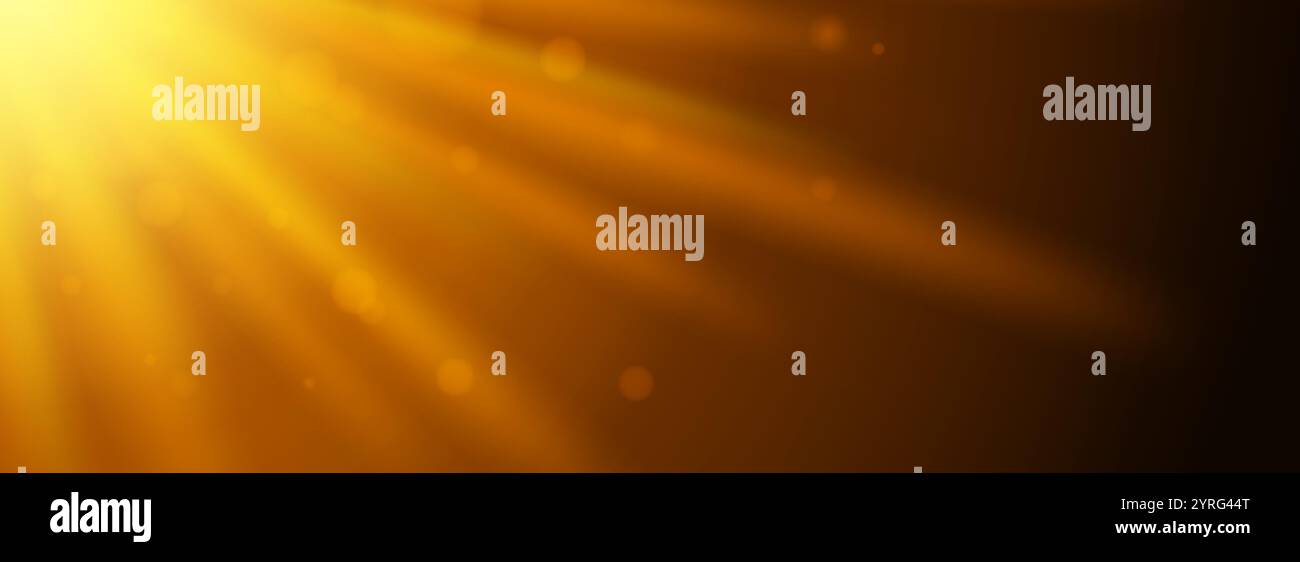 Sun light glare and leak background. Natural warm light sunburst scene ...
