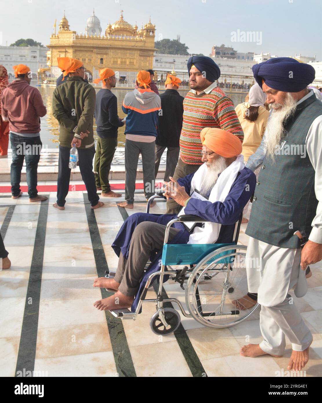 AMRITSAR, INDIA - DECEMBER 3: As per tankhah (religious punishment ...