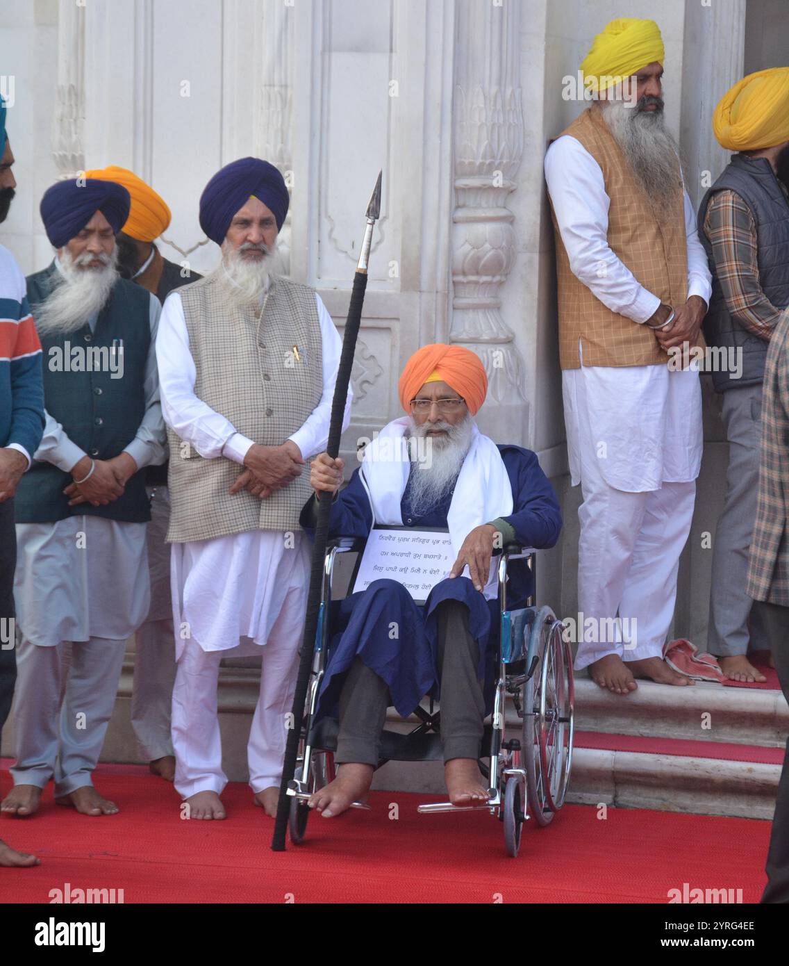 AMRITSAR, INDIA - DECEMBER 3: As per tankhah (religious punishment ...