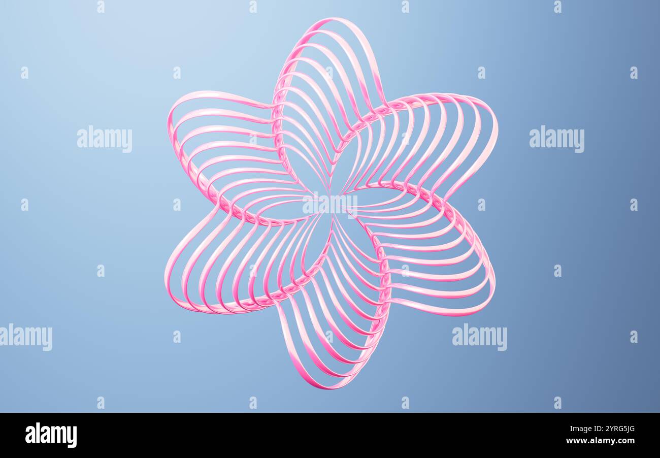 Abstract metal curve background, 3d rendering. 3d illustration Stock ...