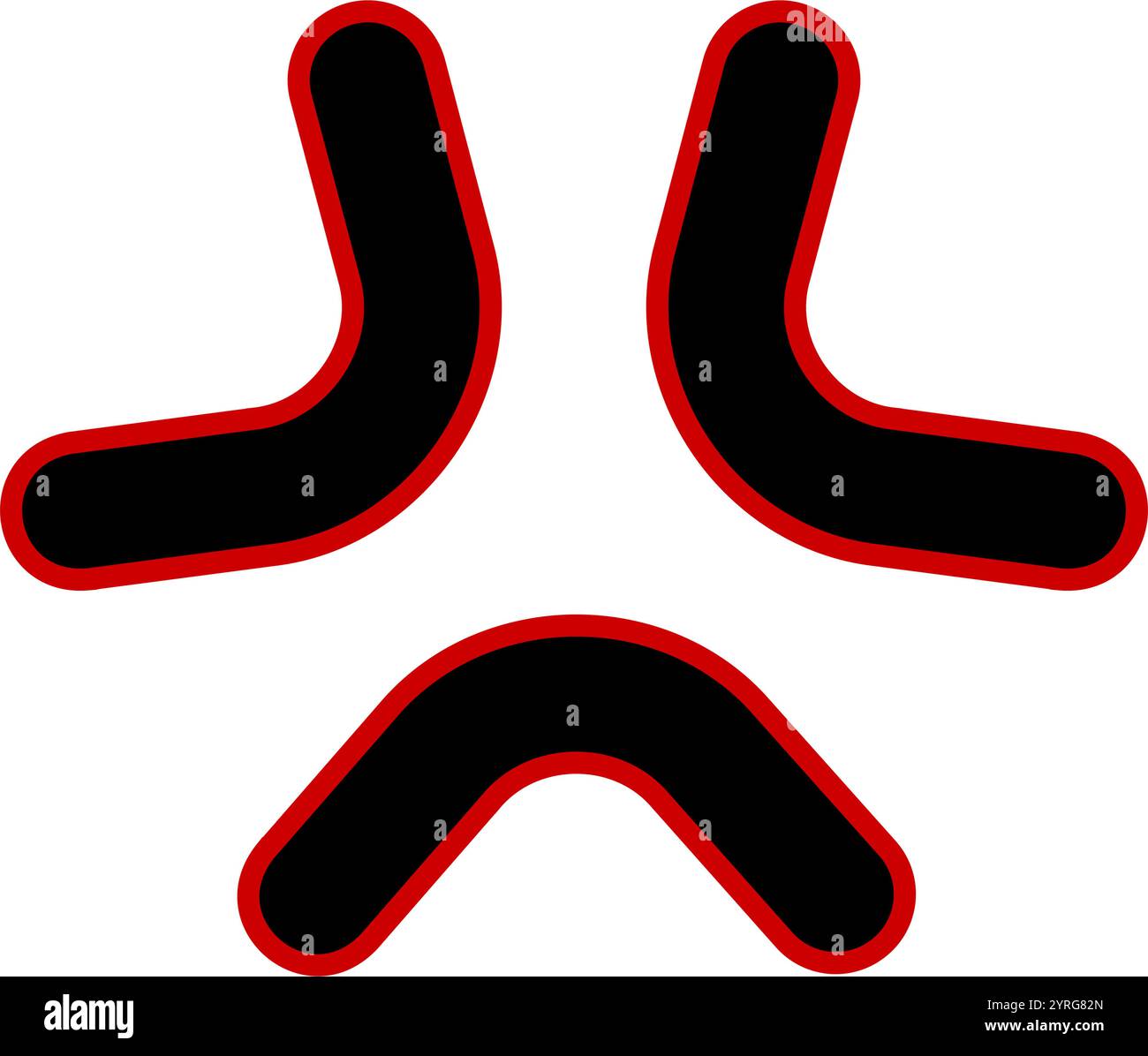 Cross popping veins symbol. Anger or irritation effect icon in anime or ...