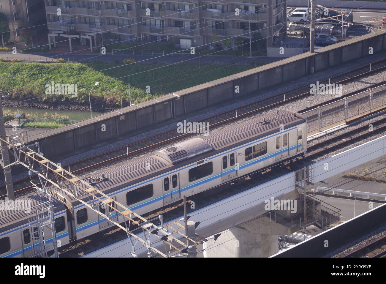 JR Saikyo Line Train Stock Photo - Alamy