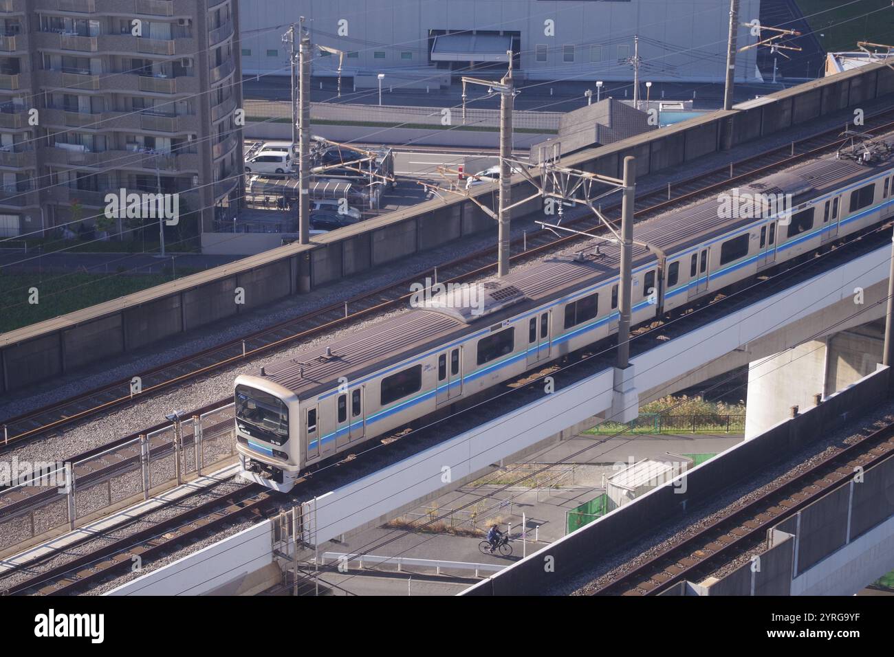 JR Saikyo Line Train Stock Photo - Alamy