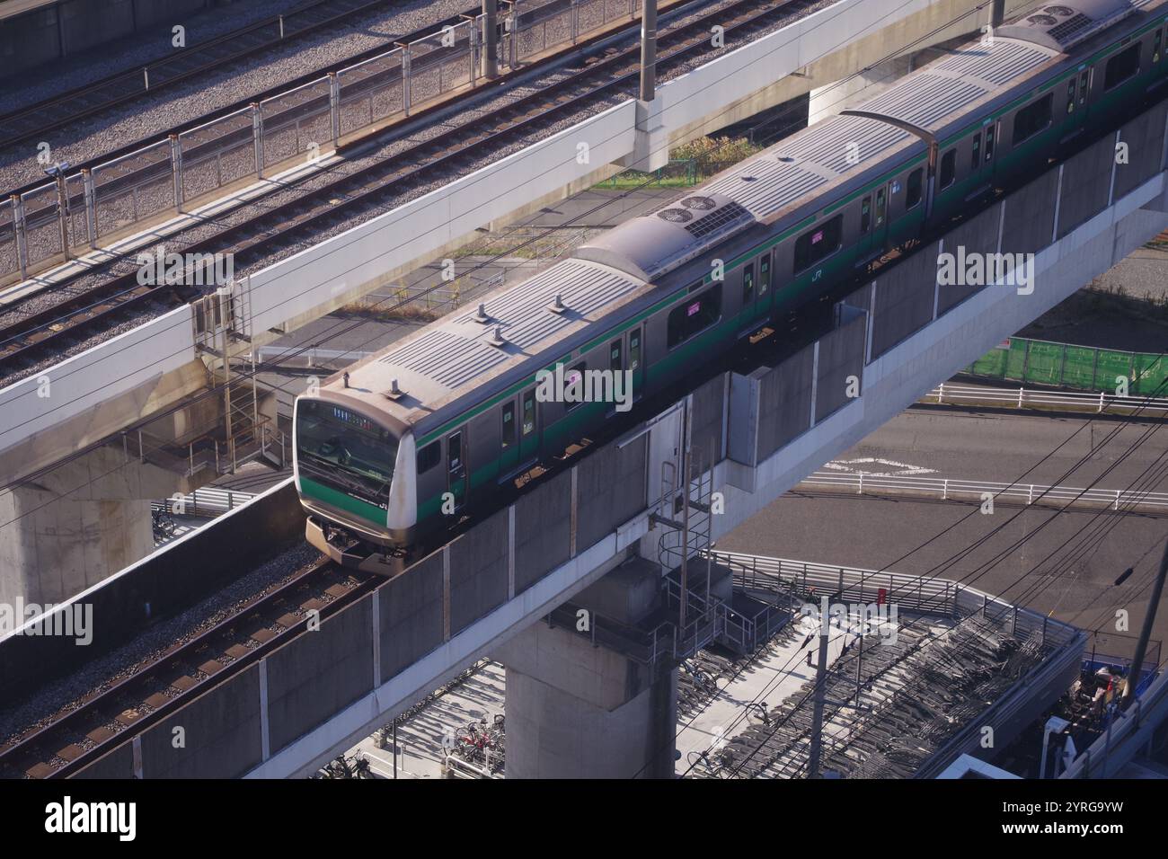 JR Saikyo Line Train Stock Photo - Alamy