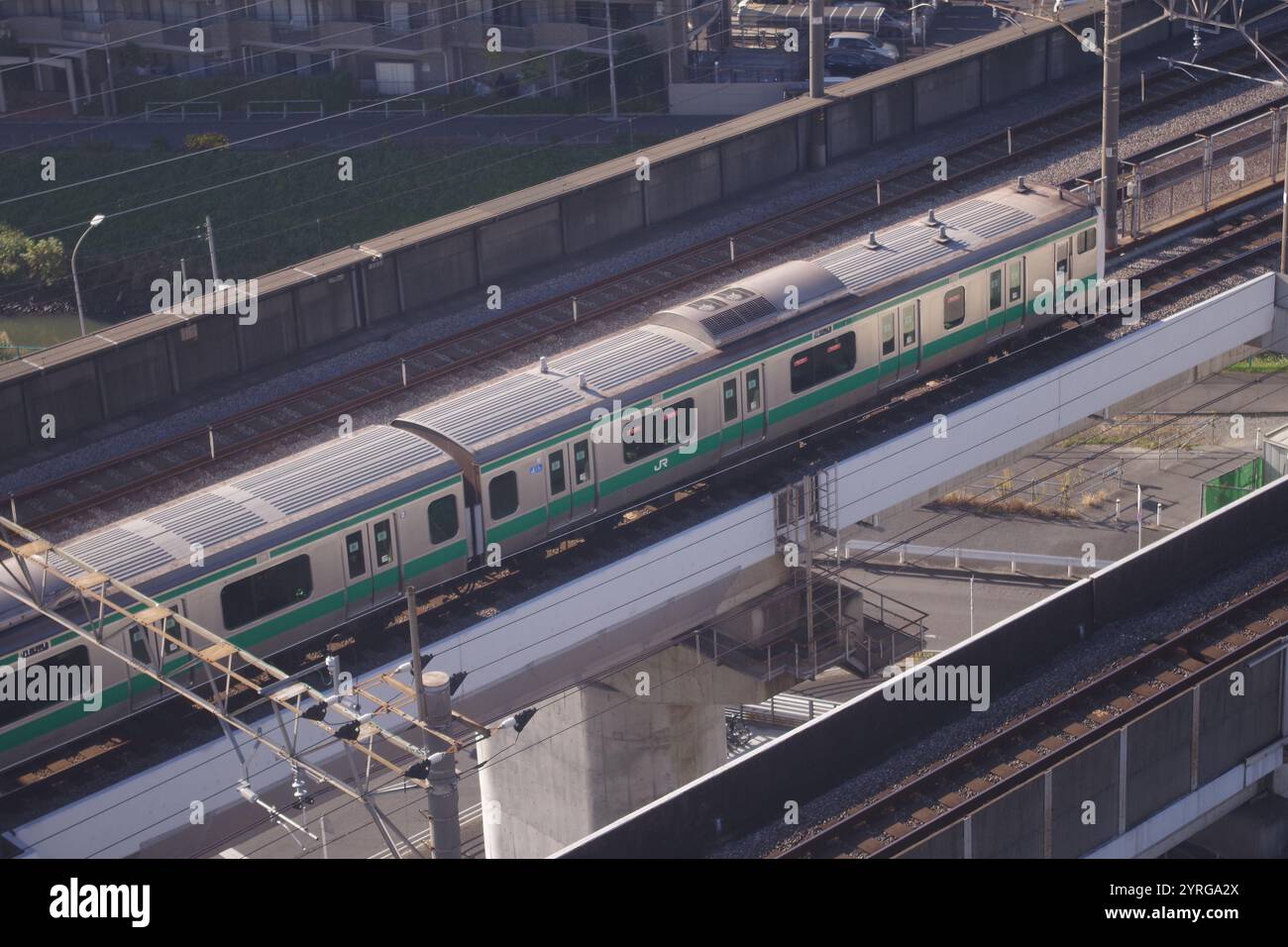 JR Saikyo Line Train Stock Photo - Alamy