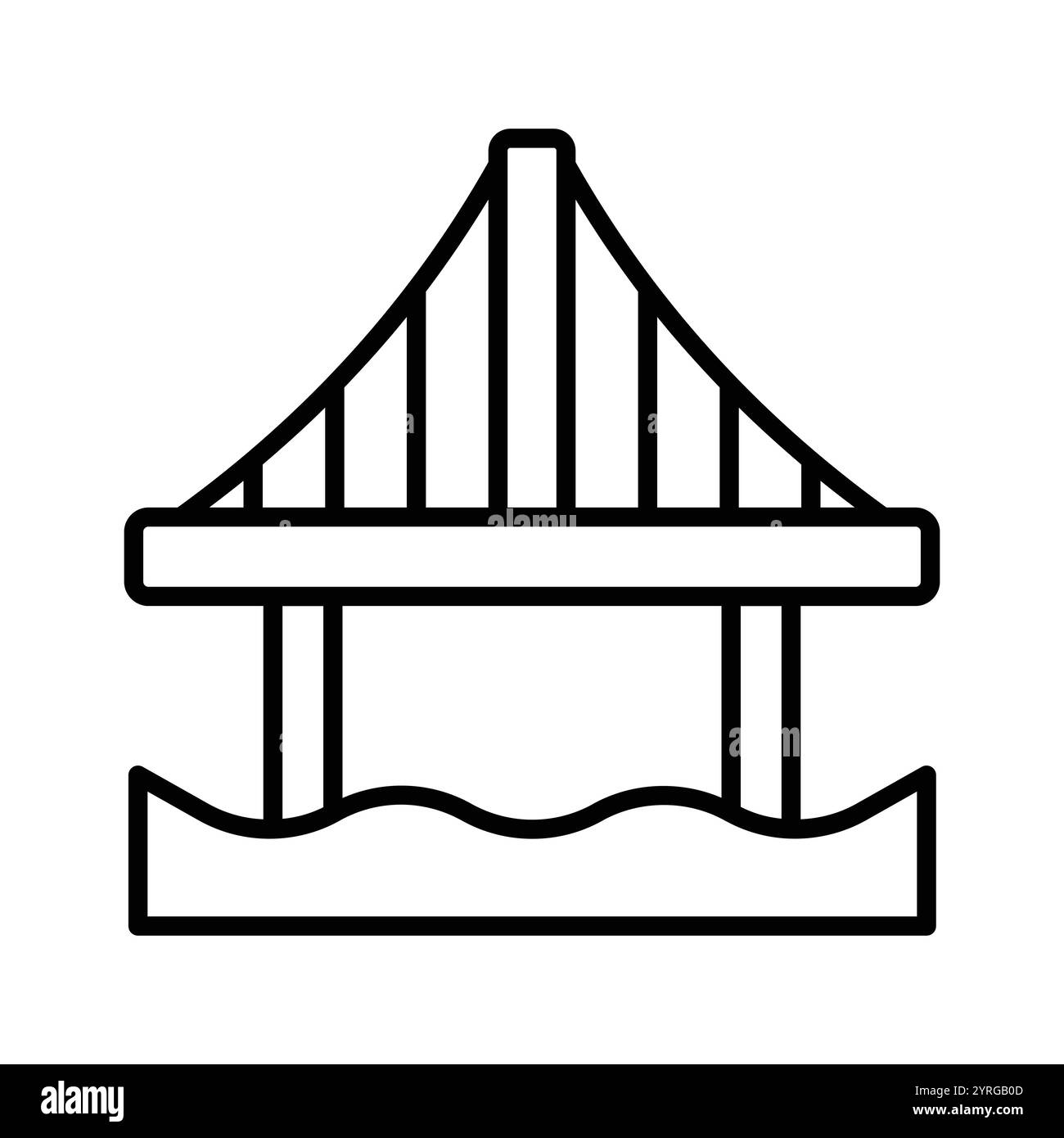 Footbridge vector vectors Black and White Stock Photos & Images - Alamy