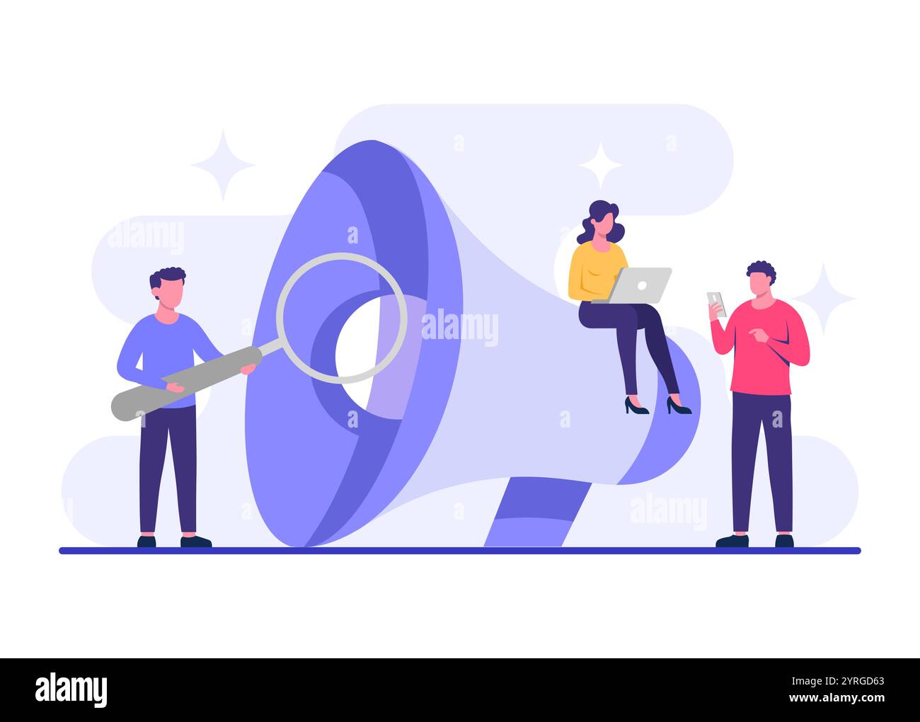 Join team magnifying glass Cut Out Stock Images & Pictures - Alamy