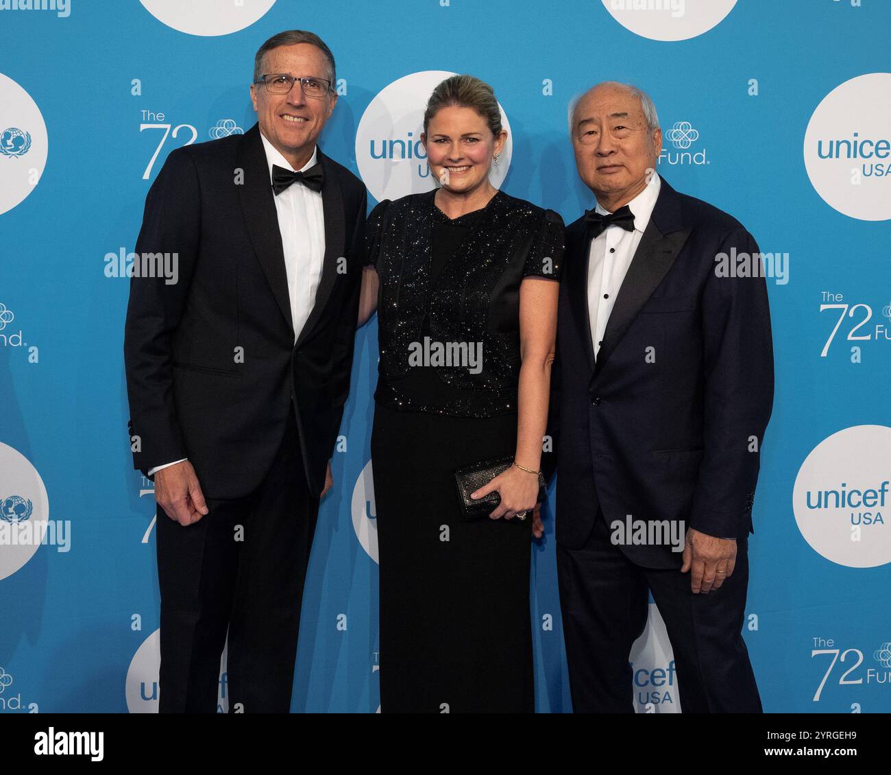 New York, USA. 03rd Dec, 2024. (L-R) Michael, J. Nyenhuis, Megan ...