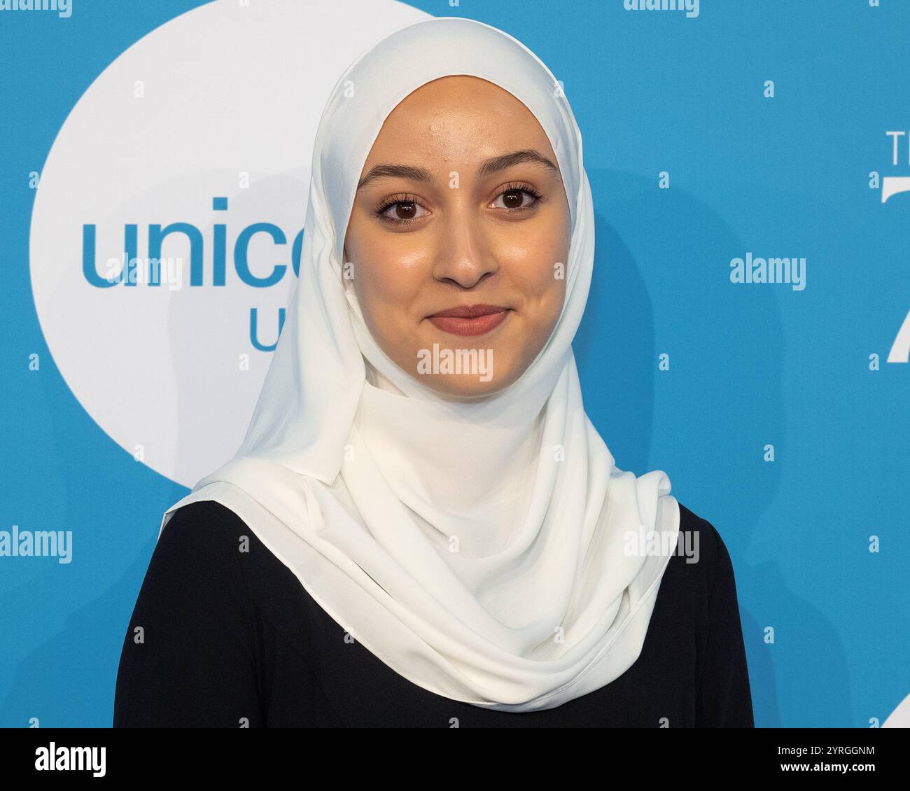 New York, USA. 03rd Dec, 2024. Sophia Dasser arrives at the 2024 UNICEF Gala at Cipriani Wall ...