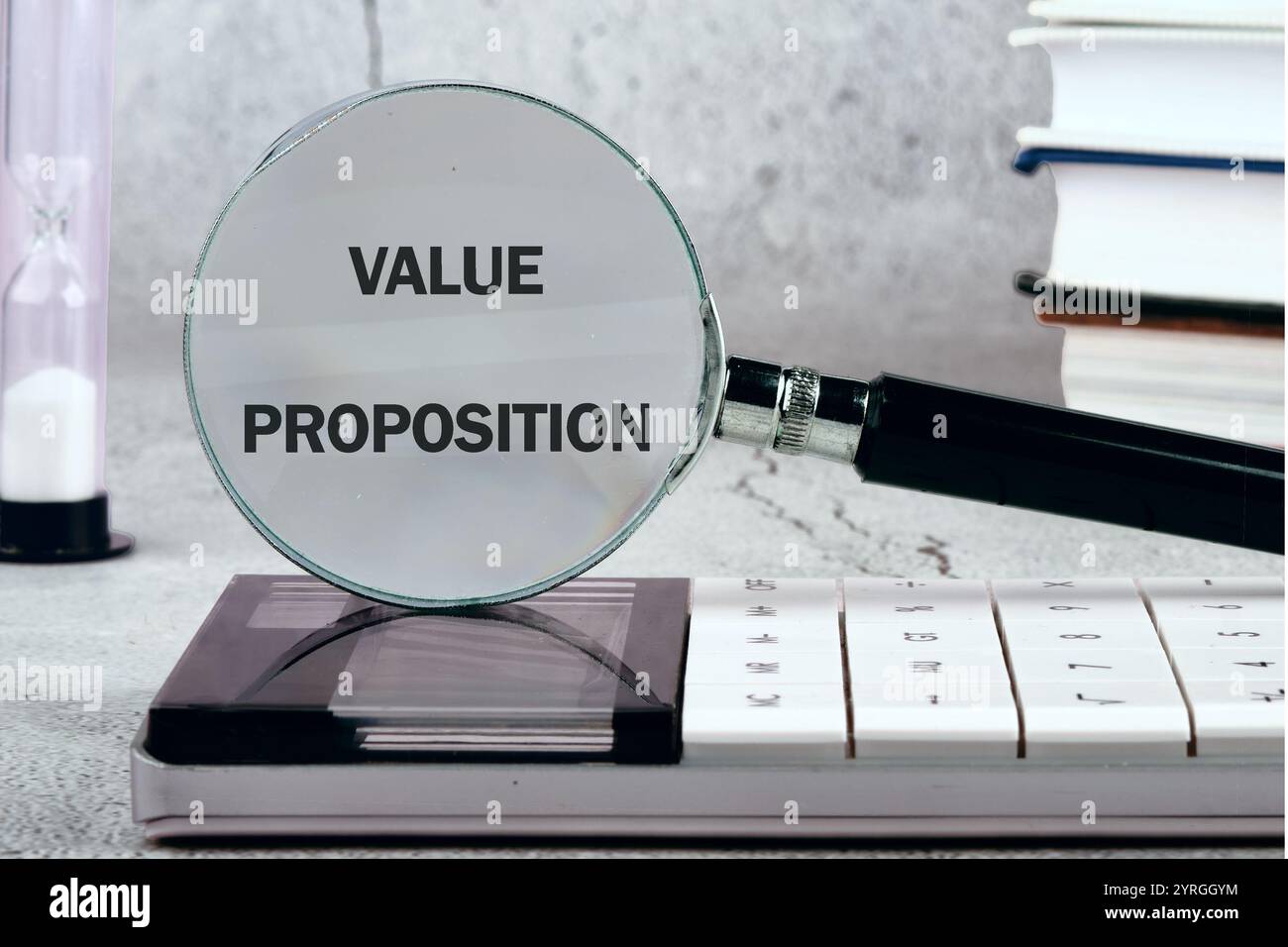 Business planning and analysis concept. Text VALUE PROPOSITION written ...