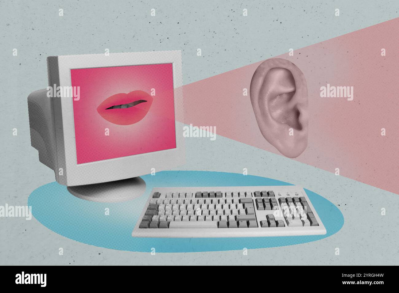 Template sketch image composite artwork collage of abstract anonymous ...