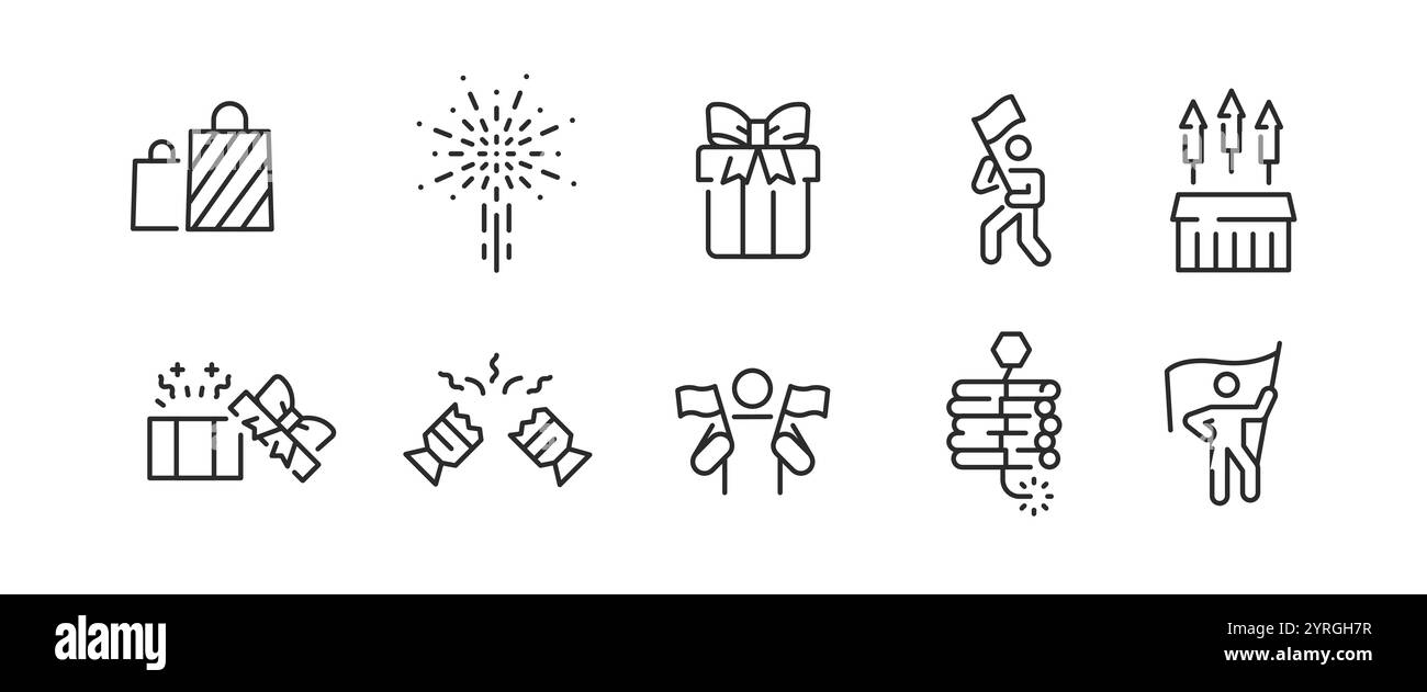 Celebration Icon Set Stock Vector Image & Art - Alamy