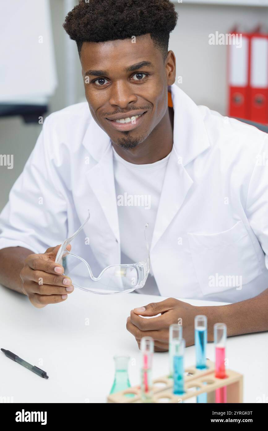 Handsome scientist looking camera hi-res stock photography and images ...