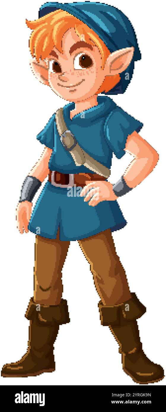 Elf character ready for an adventure Stock Vector Image & Art - Alamy