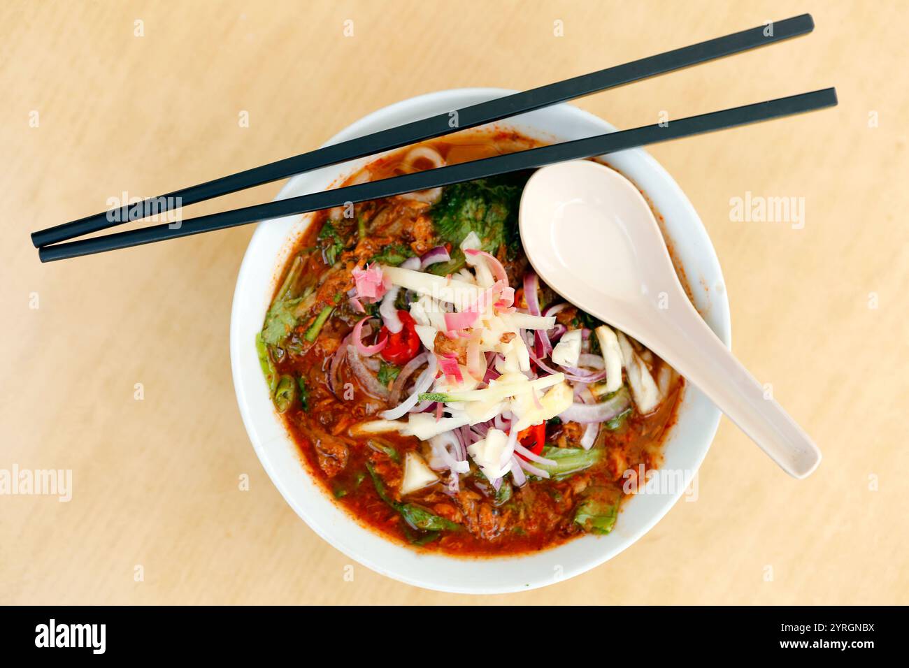 Curry laksa peranakan noodle hi-res stock photography and images - Alamy