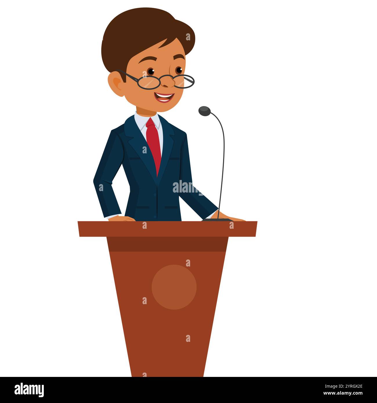 Speaking with a student Stock Vector Images - Alamy