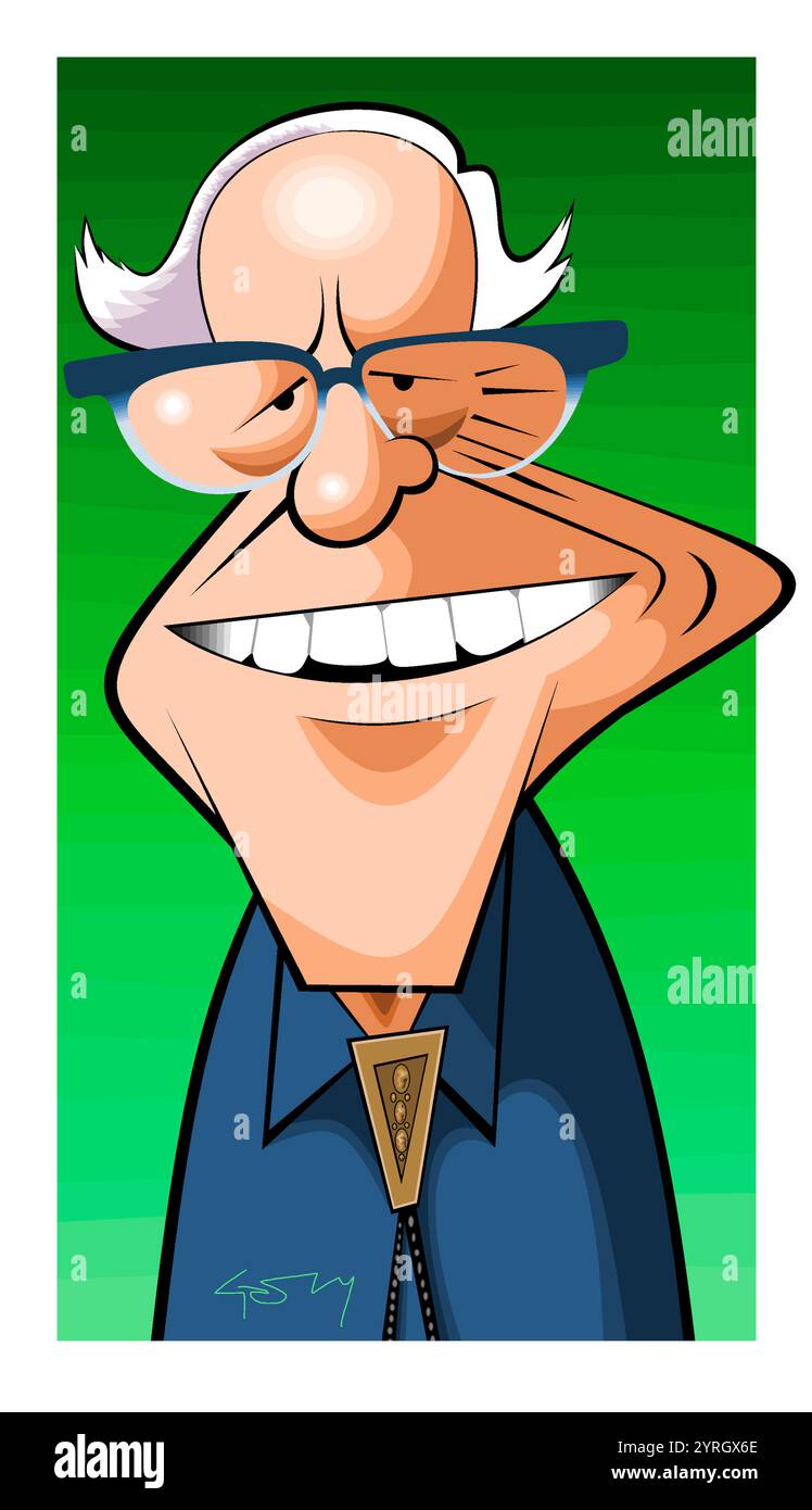 Frederick Reines, US physicist, illustration Stock Photo - Alamy