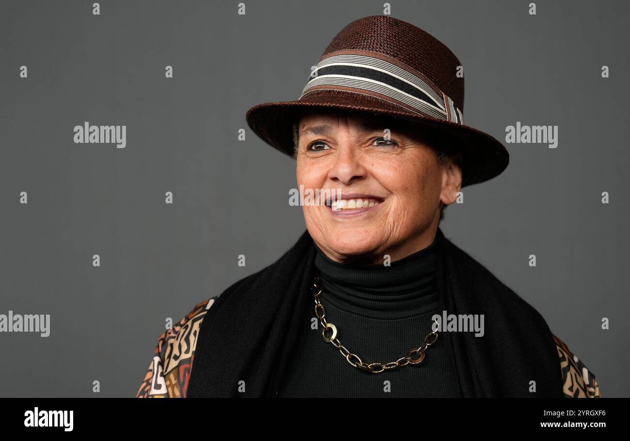 Shari Belafonte poses at the premiere of the film "The Six Triple Eight ...