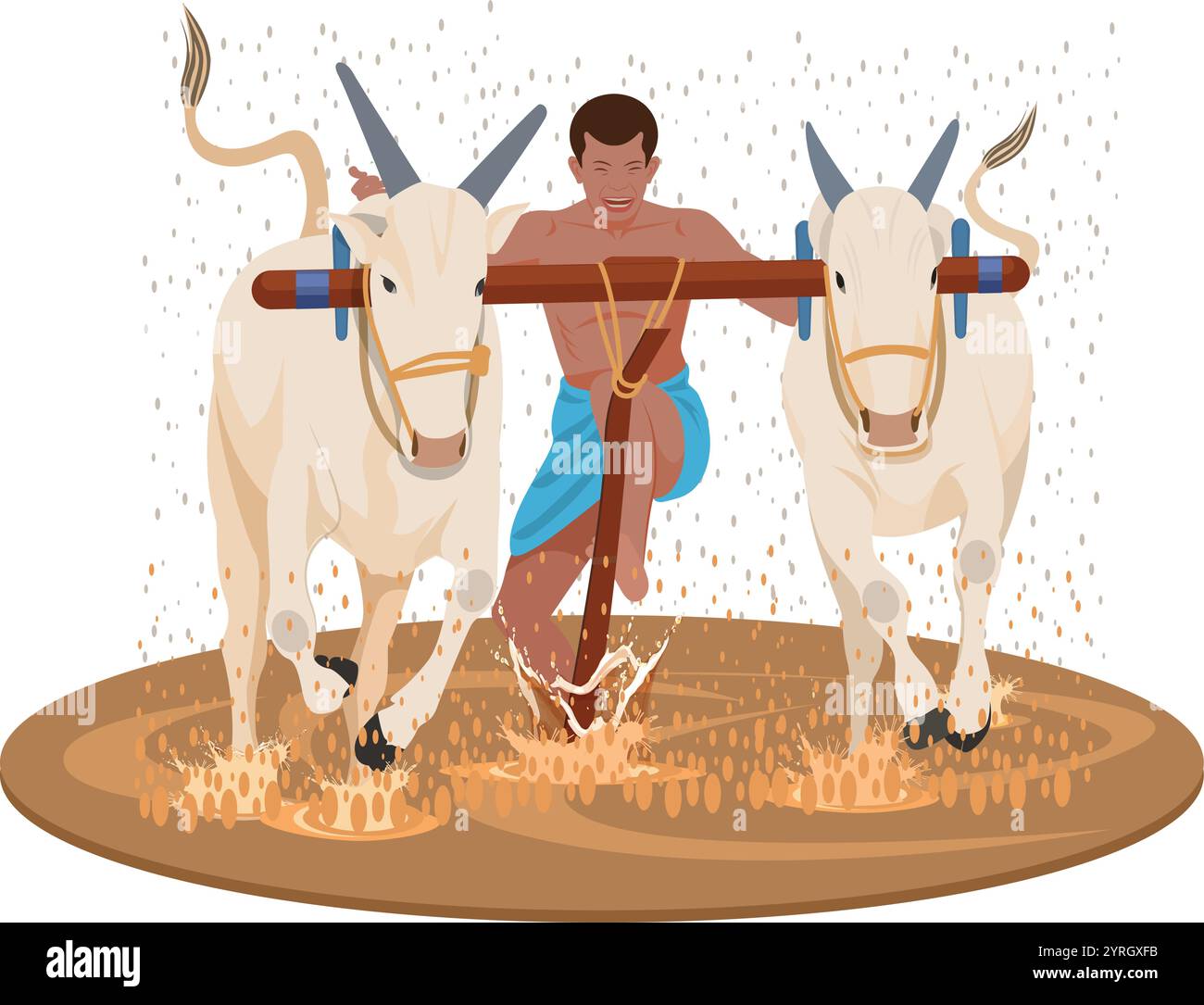 Indian farmer sports, village sports bull run, indian bullock cart race ...