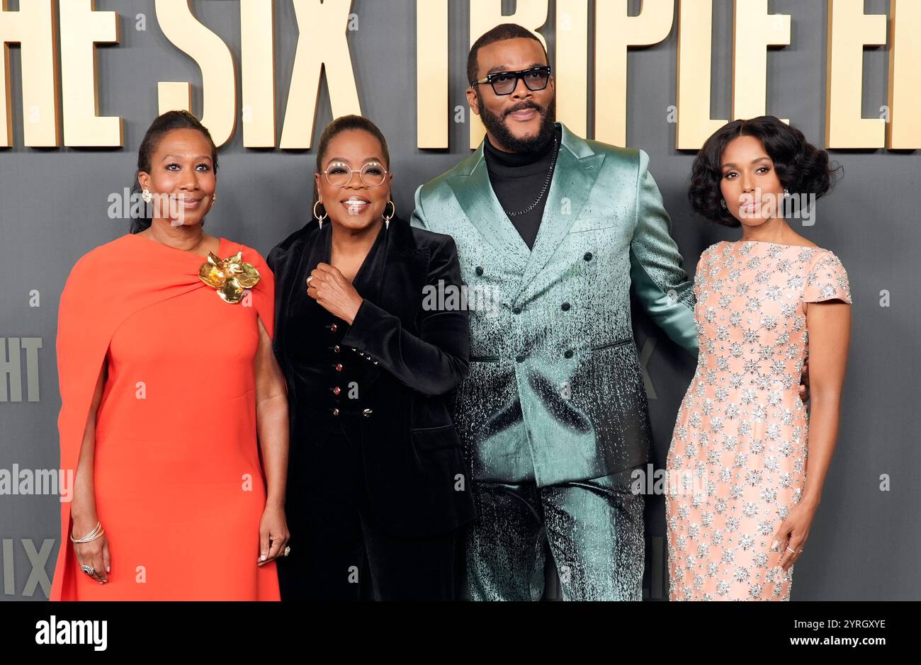 Tyler Perry, second from right, writer/director/producer of the Netflix ...