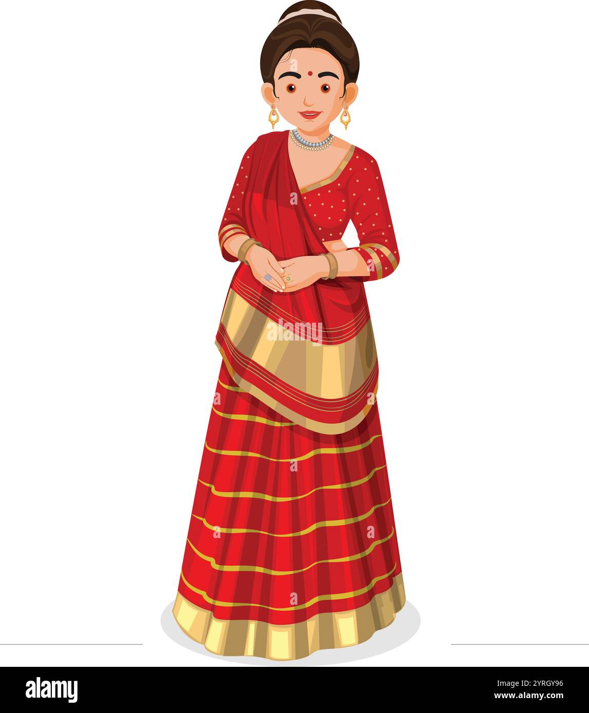 Indian woman in traditional costume, gujrati woman in navratri festival ...