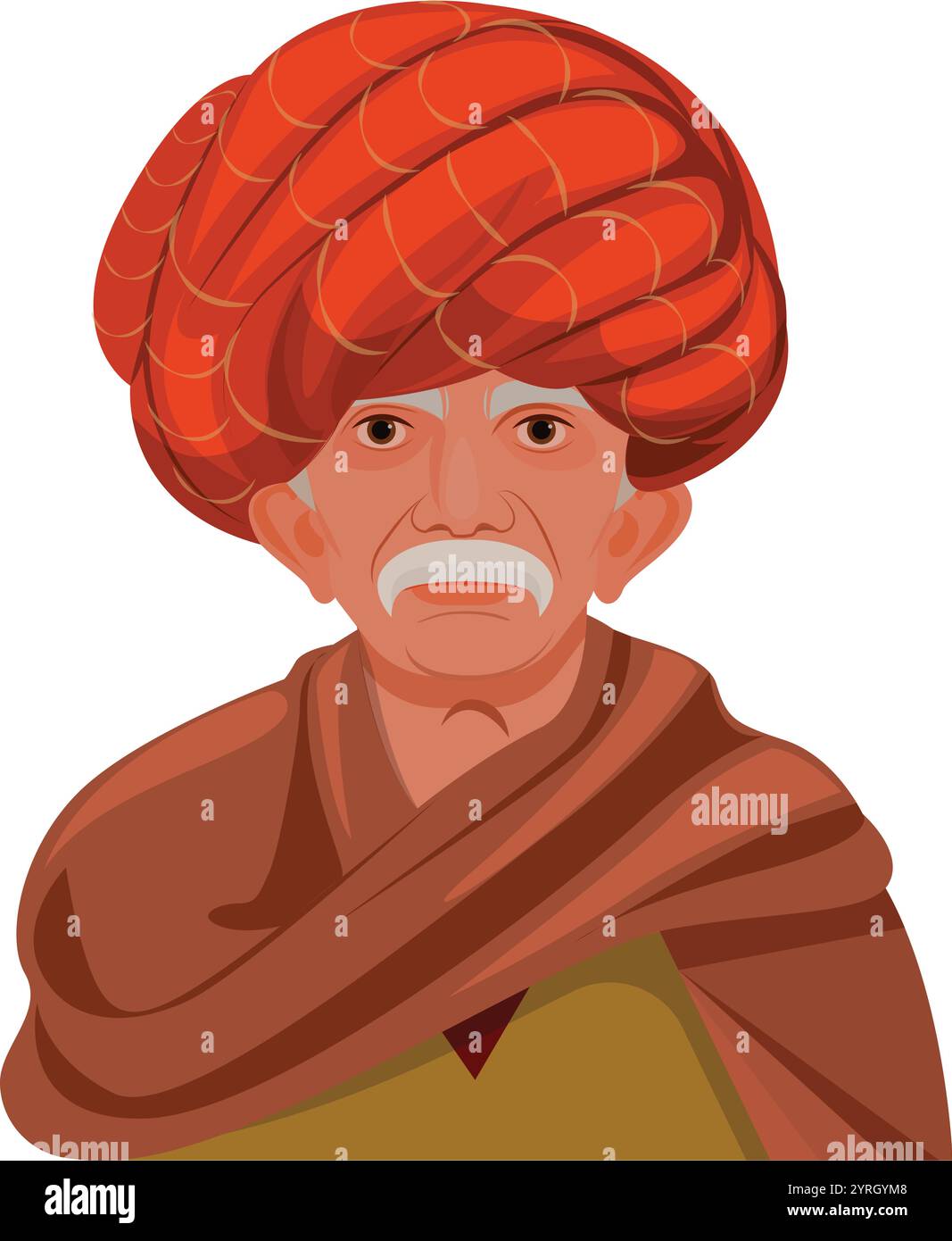 Indian old man. Indian villagers. sarpanch vector illustration. Indian ... Indian old man. Indian villagers. sarpanch vector illustration. Indian ...