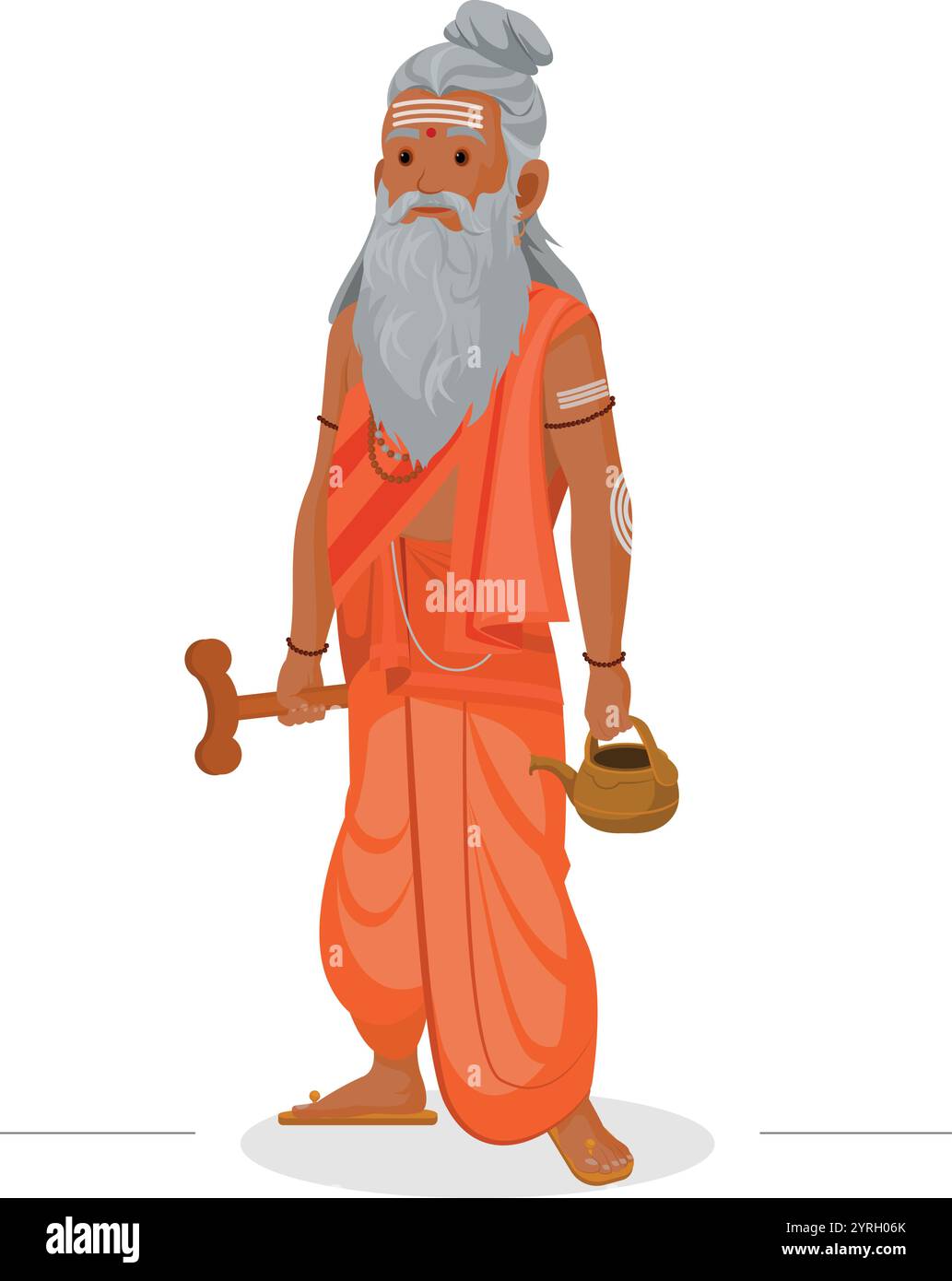 Indian sadhu guru, Sadhu Baba holyman, Sadhu saint of India for grand ...