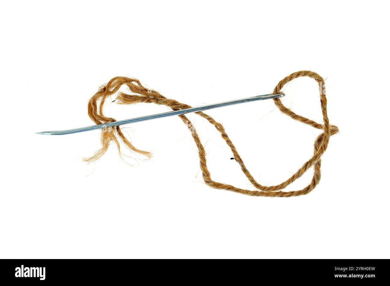 The needle on the rope Stock Photo - Alamy