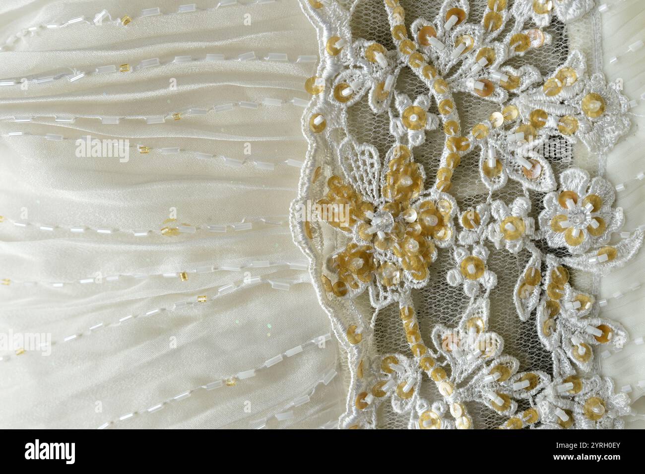 Textile embroidery wedding background Stock Photo - Alamy