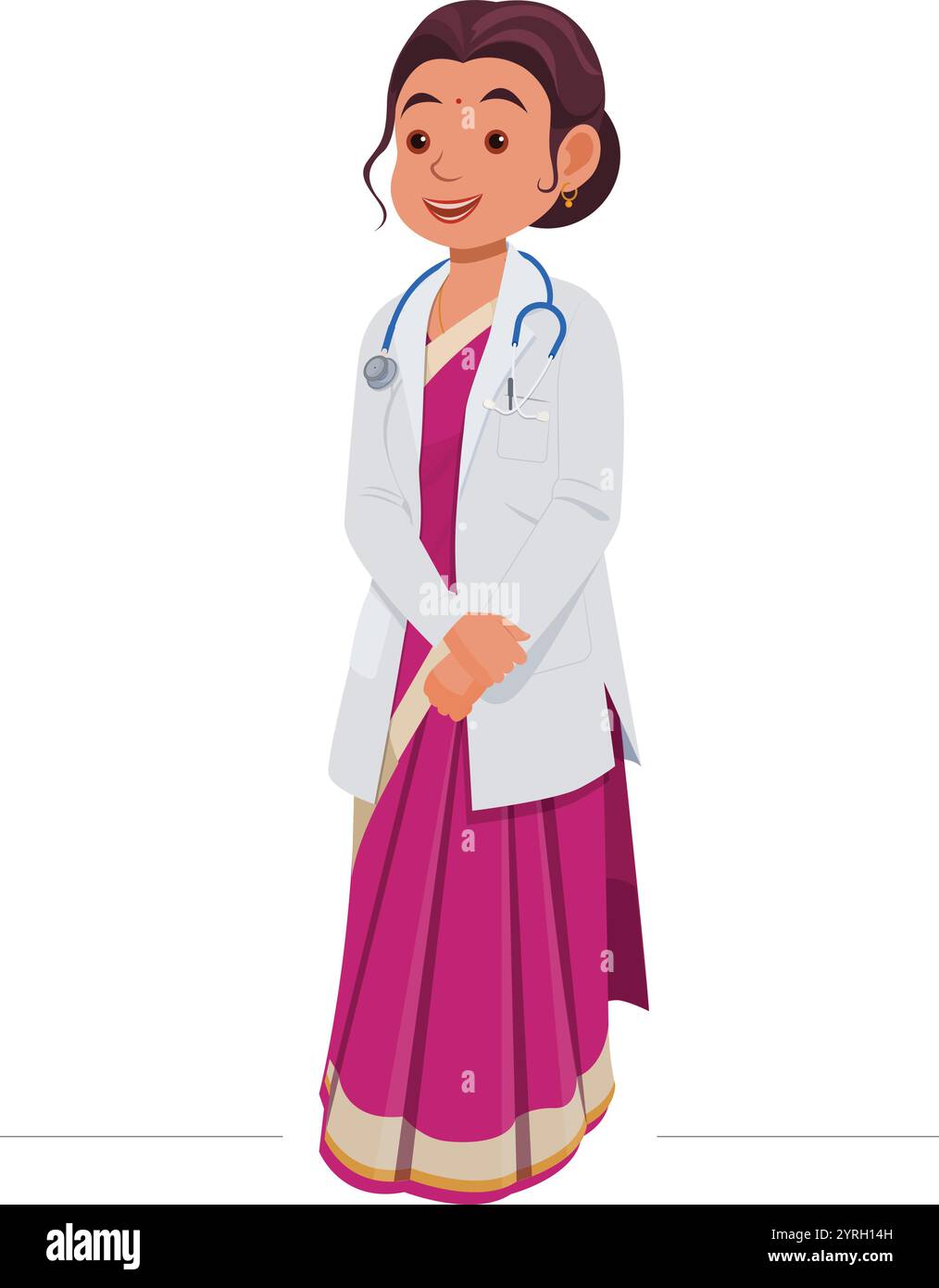 Indian lady doctor Stock Vector Images - Alamy