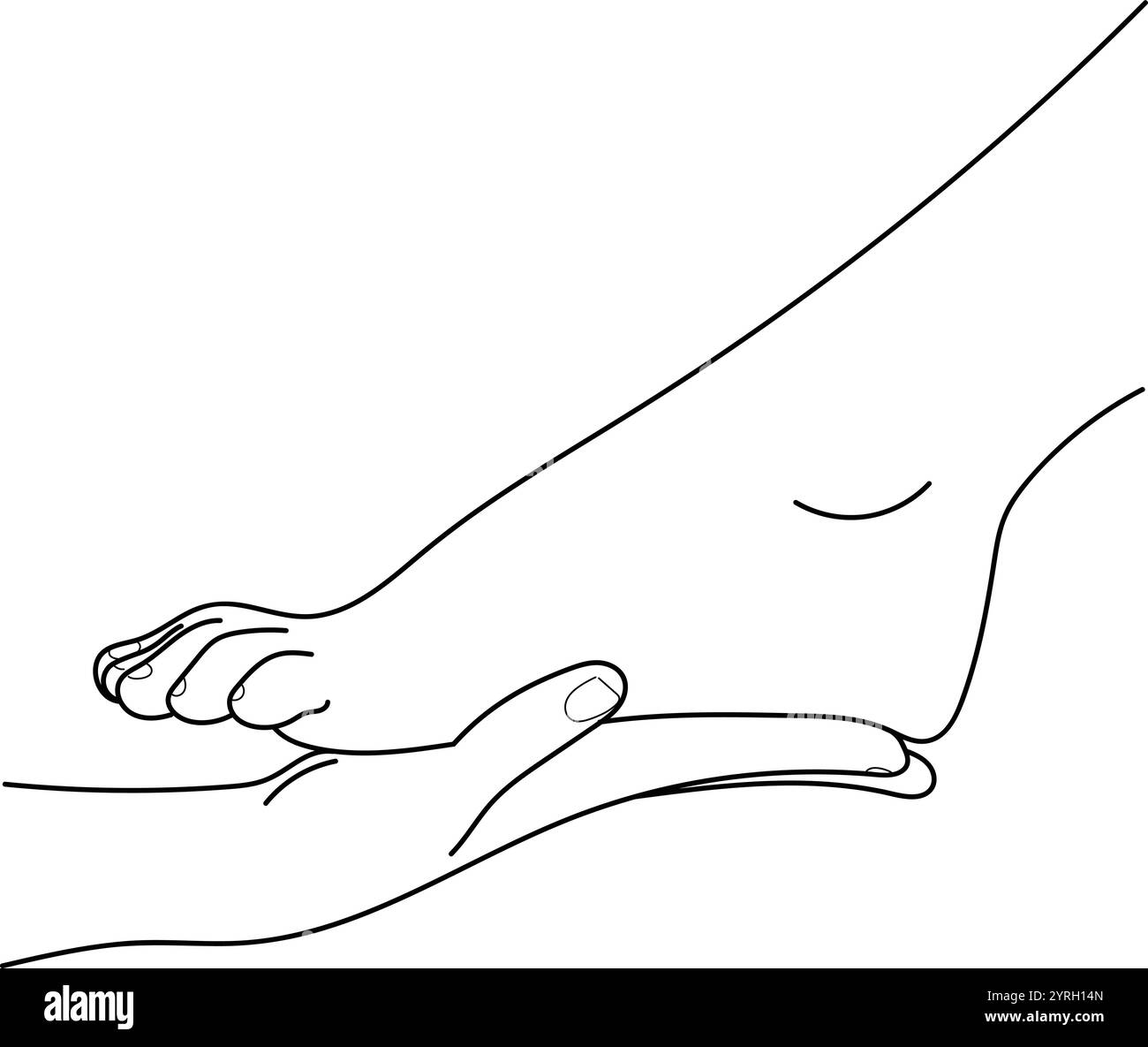 Hand woman in process Stock Vector Images - Alamy