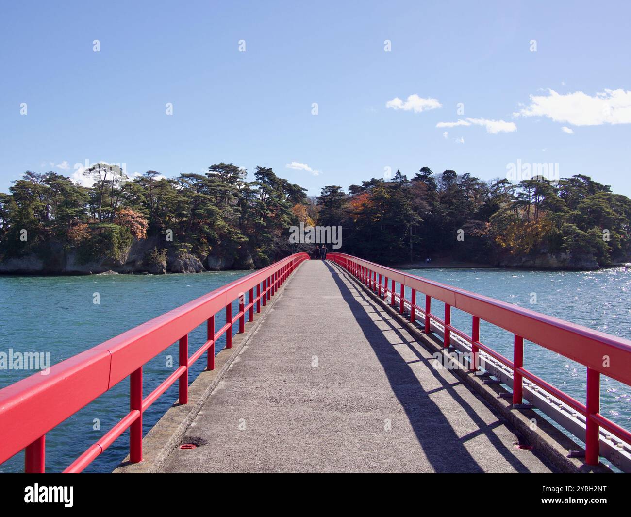 The Fukuurabashi Bridge that connects Fukuura Island and the Matsushima ...