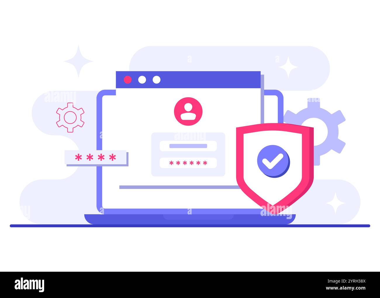 Password secure access, Data protection, Cyber security, Internet security, information privacy ...