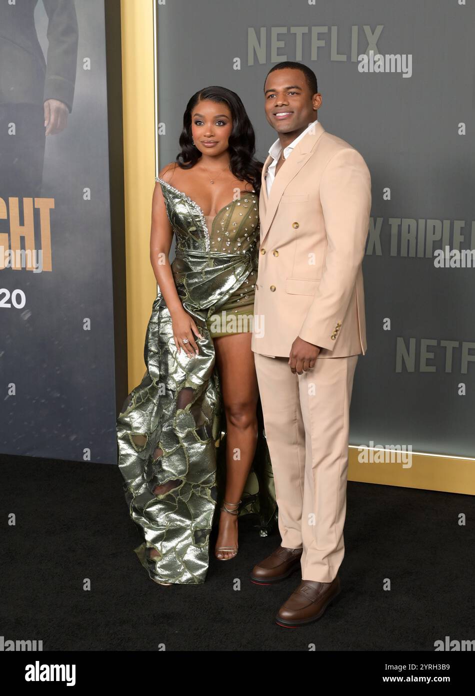 Los Angeles, USA. 03rd Dec, 2024. LOS ANGELES, CA. December 03, 2024: Moriah Brown & Jay Reeves ...