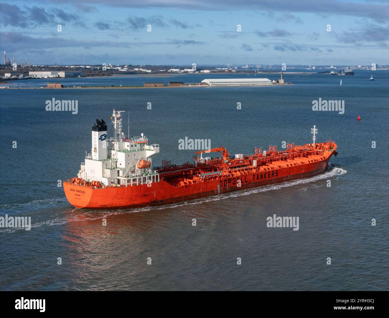 The oil/chemical products tanker Bow Panther, operated by Odfjell ...