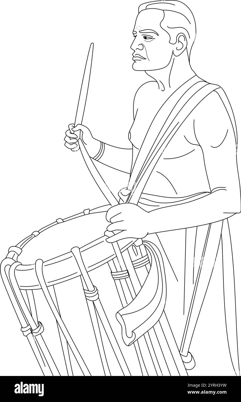 Kerala chenda melam Black and White Stock Photos & Images - Alamy