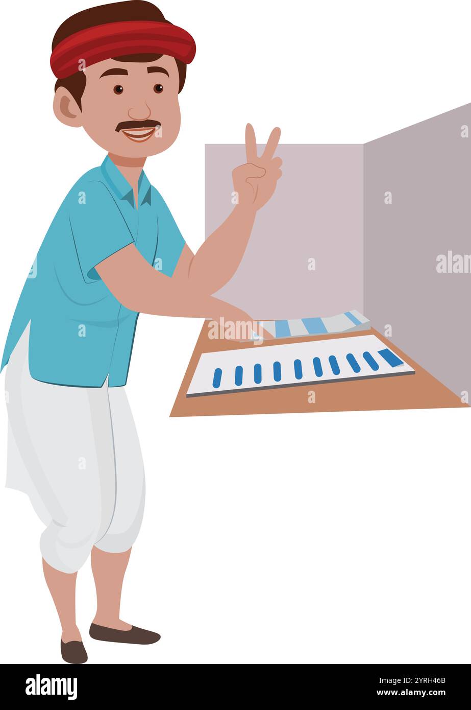 Indian village Man voting in India Election Day, Election of India 2024 ...