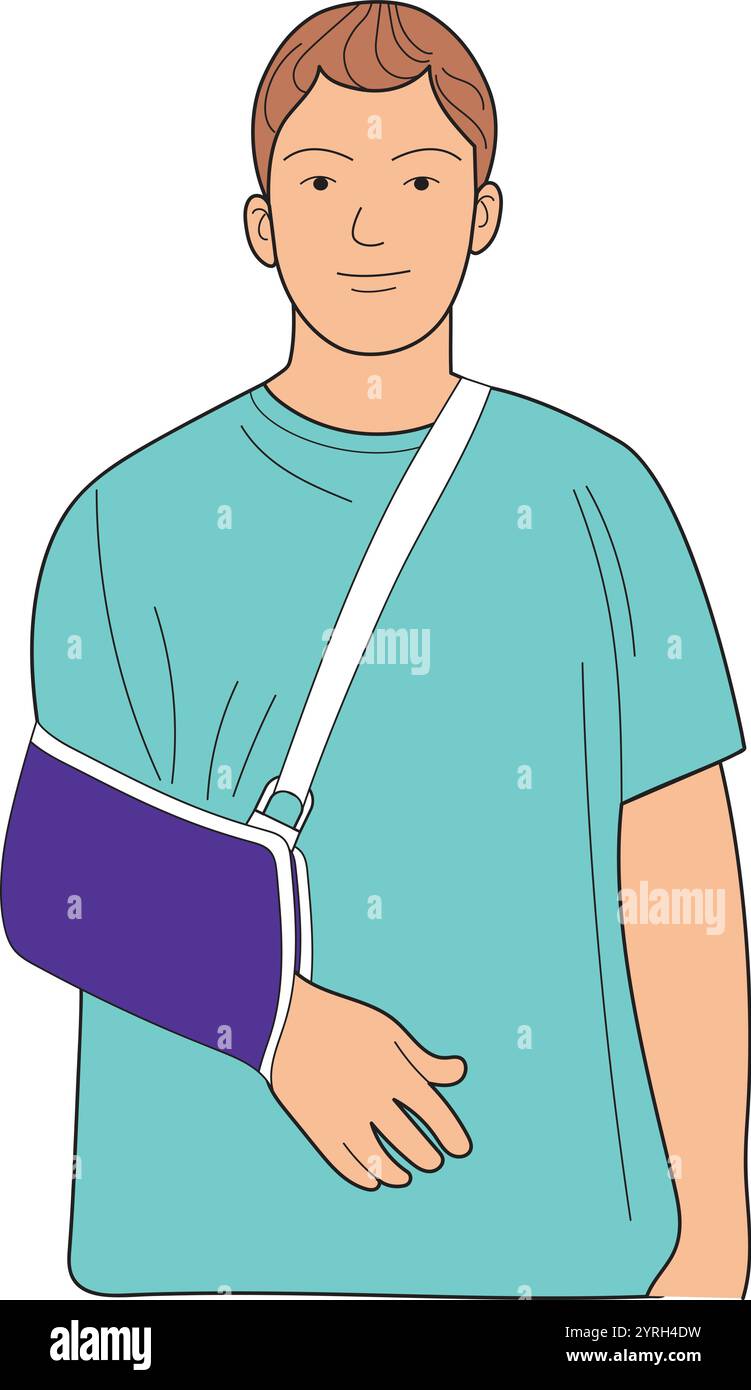 Arm sling vector vectors hi-res stock photography and images - Alamy