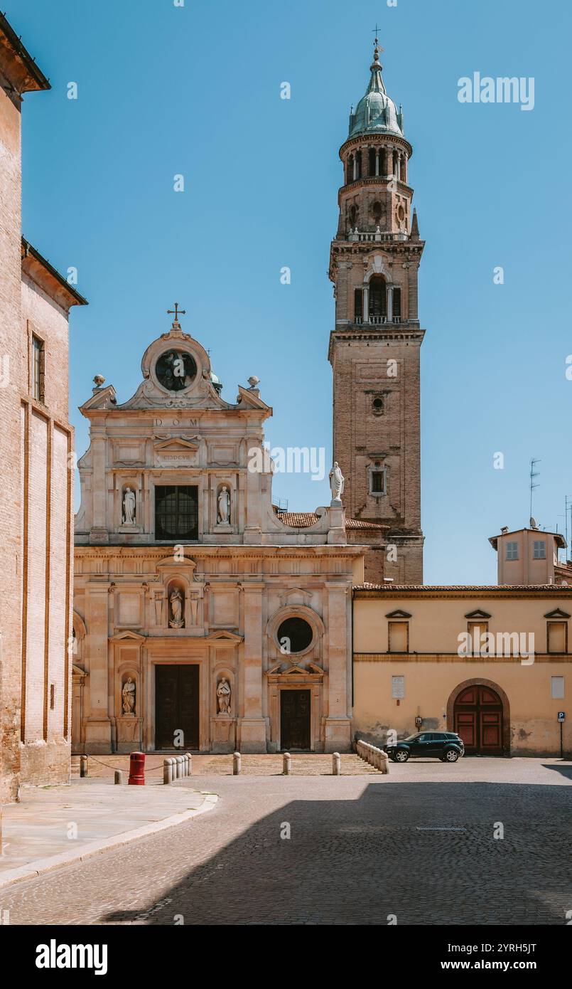 The abbey of saint john the evangelist in parma, italy, stands ...