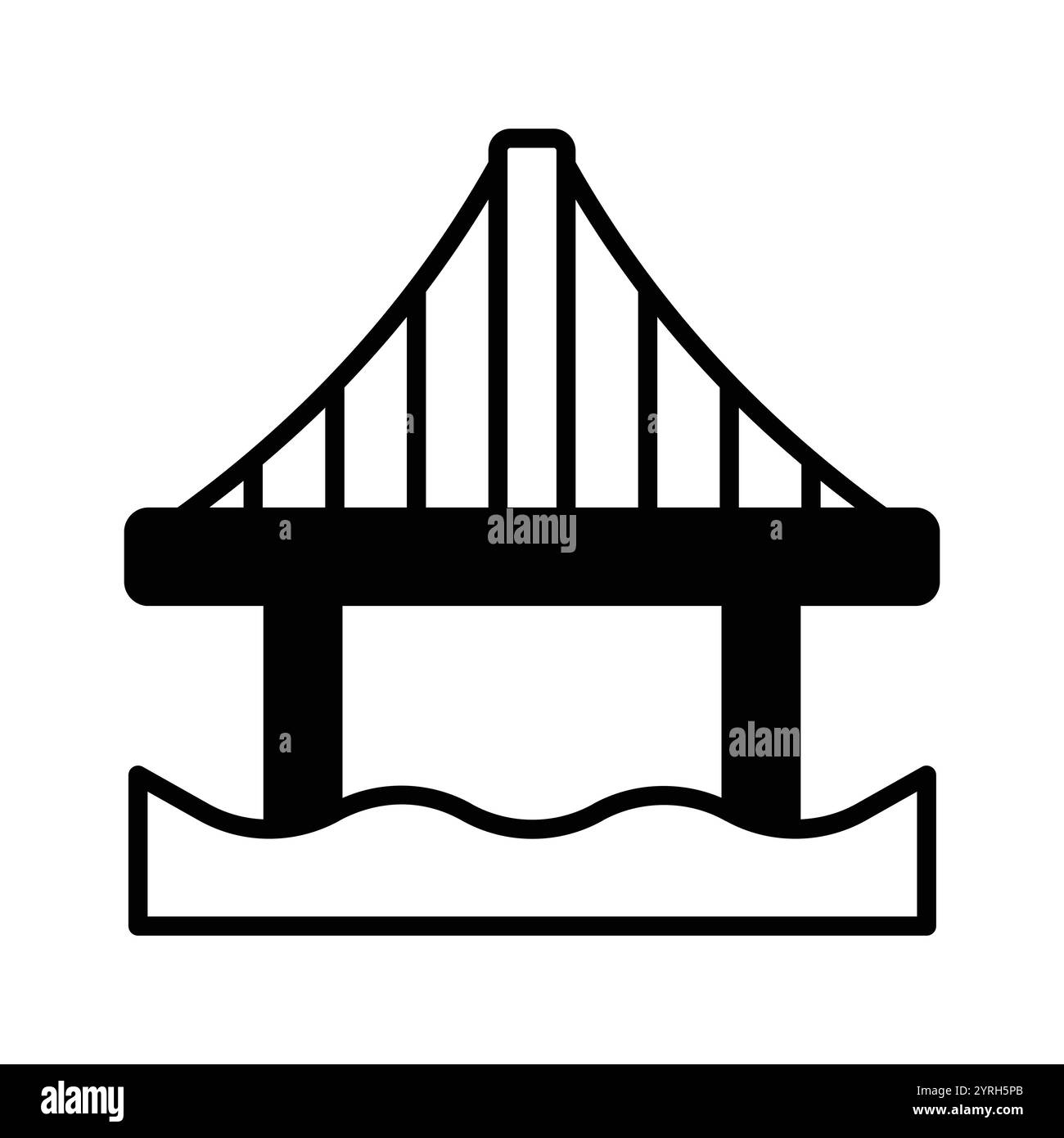 Footbridge vector vectors Black and White Stock Photos & Images - Alamy