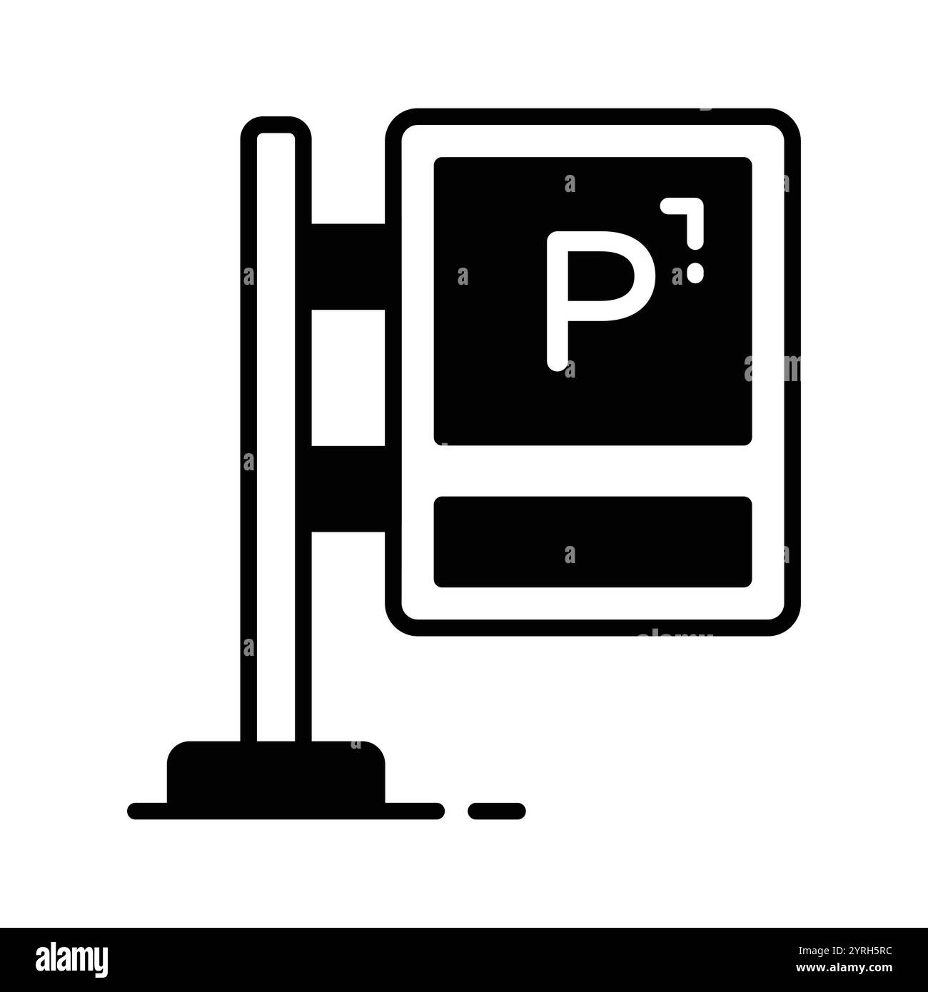 Parking board vector icon isolated on white background Stock Vector ...